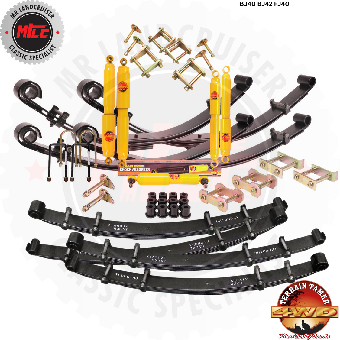 FJ40 Landcruiser 40 Series Full Suspension Kit Front & Rear – Mr ...