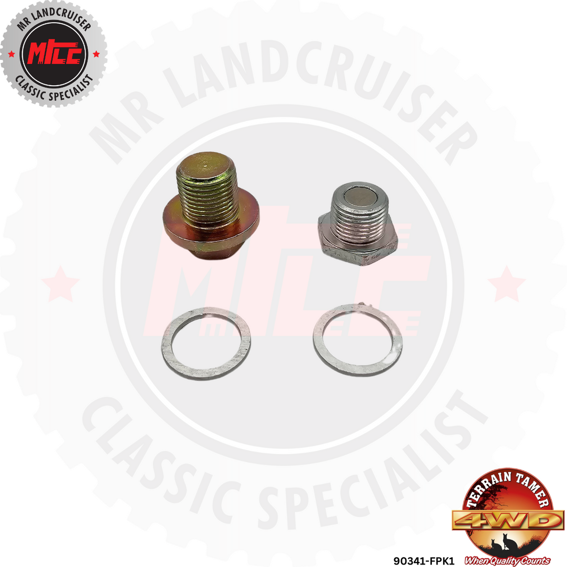 Terrain Tamer Drain & Filler Plug Kit suits 40, 60, & 70 Series Toyota ...