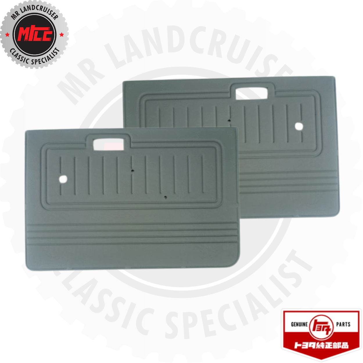 Genuine Toyota Front Door Cards L + R Door Trim suits 40 Series Landcr ...