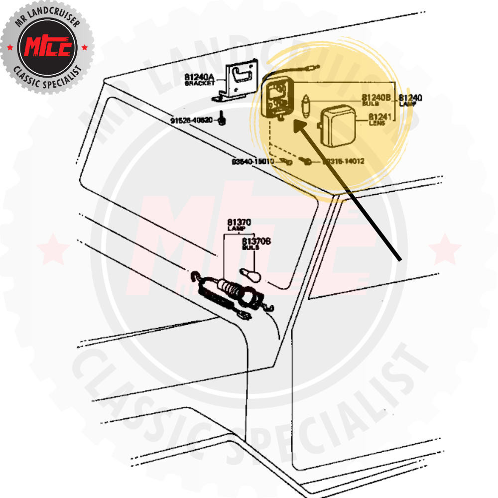 Interior Dome Light Lamp Assembly 40 Series Genuine – Mr Landcruiser