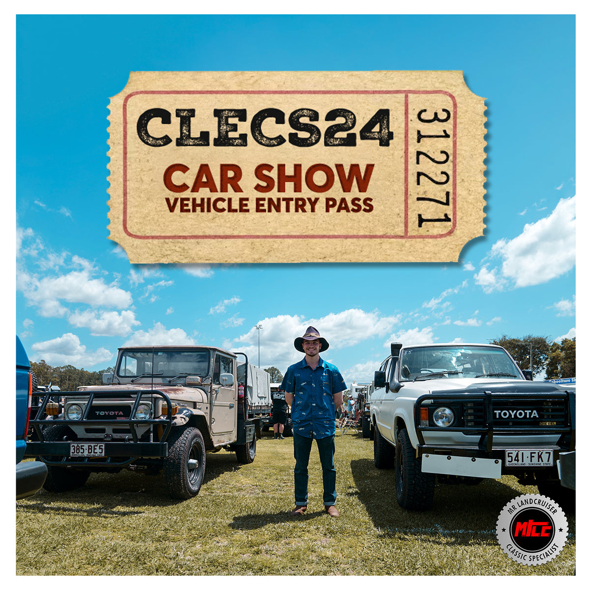 Vehicle Entry Pass for Car Show: CLECS24 – Mr Landcruiser