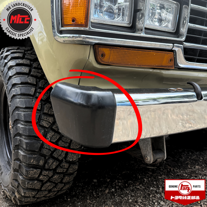 Genuine Toyota Extension Front Bumper Bar suits Landcruiser 60 Series ...