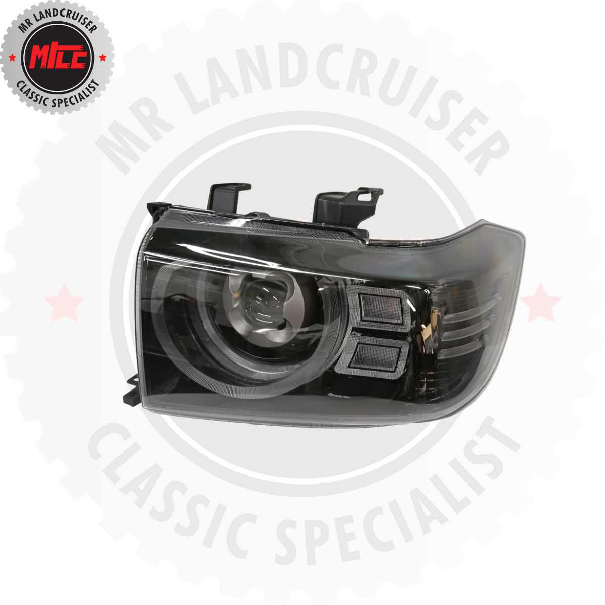 HALO LED Headlight Assembly Set Suits for 79 Series Toyota Landcruiser ...