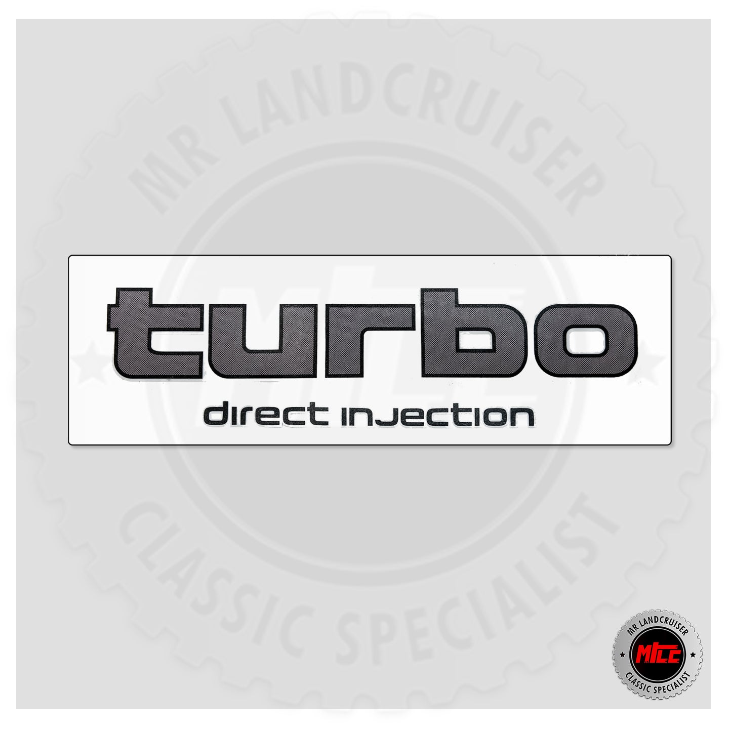 Tailgate Turbo Decal suits 60 Series Toyota Landcruiser – Mr Landcruiser