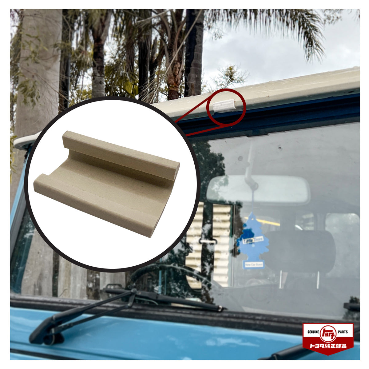 Rubber Bonnet Rest for 40 Series Landcruiser – Mr Landcruiser